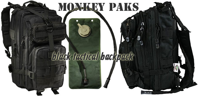 Black Tactical Backpack + Hydration Bladder System = Only $30!?