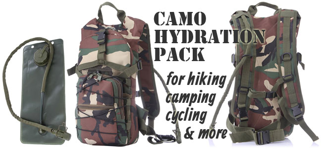 Camo Hydration Pack with Bladder - for Less than $30