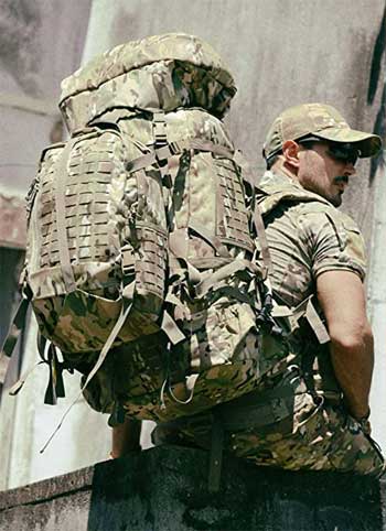 Large Military Rucksack - with 13 Detachable Parts