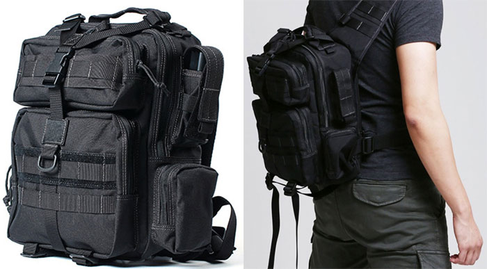 Military Style Shoulder Bag has 16 Pockets, But is it Too Small?